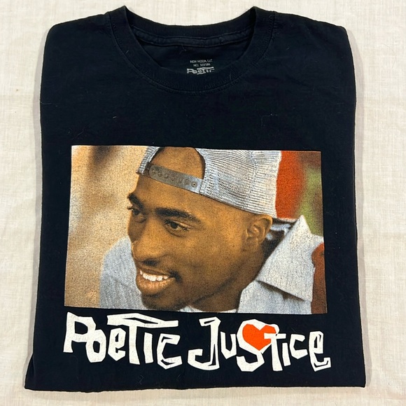 2Pac | Shirts | Tupac Shakur Poetic Justice Portrait Movie Tee Short ...